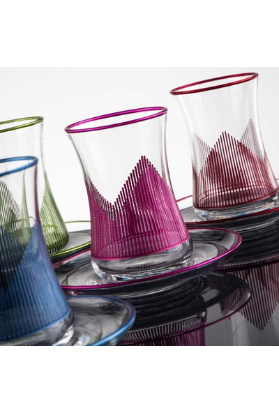 Ucuzcuyuz Avm 6 Renk 6 Kişilik 12 Parça Çay Seti Ucuzcuyuz Avm 6 Renk 6 Kişilik 12 Parça Çay Seti