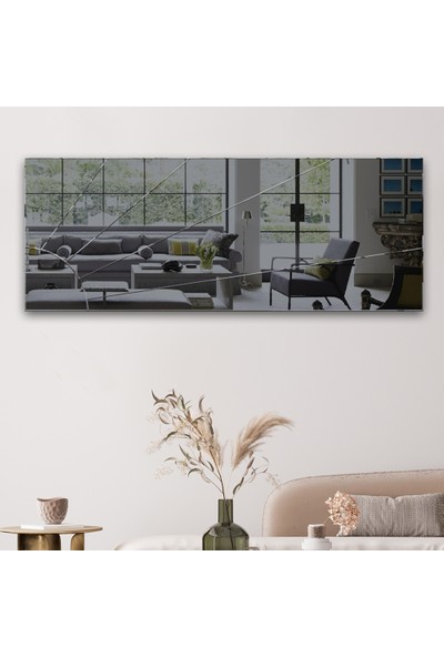 Ayna | Füme Ayna | Güneş Desen Kanallı | 130CM x 50CM Ayna | Füme Ayna | Güneş Desen Kanallı | 130CM x 50CM