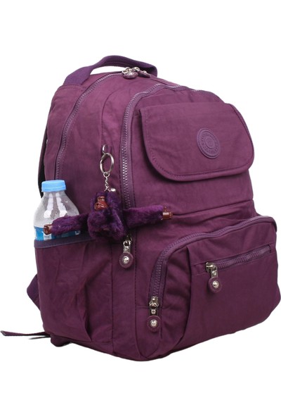Kenyon Cox 8866 Mor Unisex Klinkır Aksesuarlı Kumaş Sırt Çantası Kenyon Cox 8866 Mor Unisex Klinkır Aksesuarlı Kumaş Sırt Çantası