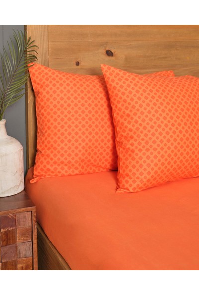 Sarah Anderson Mitsy Turuncu %100 Pamuk Çift Kişilik Lastikli Çarşaf Set Sarah Anderson Mitsy Turuncu %100 Pamuk Çift Kişilik Lastikli Çarşaf Set