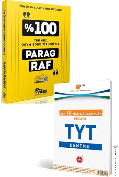 Fides Yayınları ÖSYM Paragraf Çıkmış Sorular Denemesi (Ciltli) Fides Yayınları ÖSYM Paragraf Çıkmış Sorular Denemesi (Ciltli)