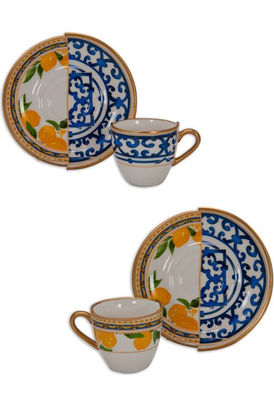 6 Kişilik Kahve Fincan Takımı - Lemone