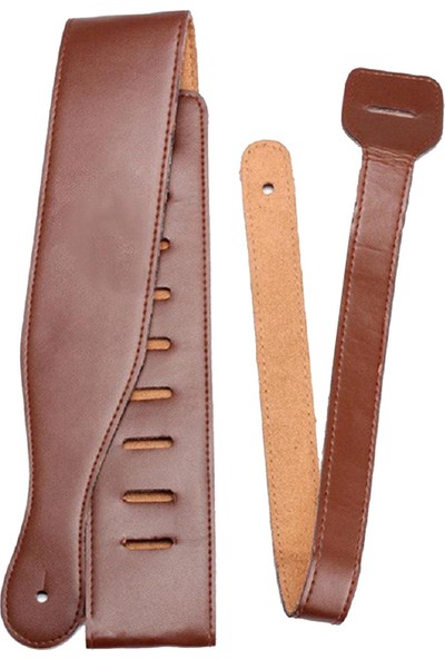 Gitar Kemeri Için Lüks Stil Ayarlanabilir Deri Gitar Kayışları 6.5cm Genişlik Kahverengi Gitar Kemeri Için Lüks Stil Ayarlanabilir Deri Gitar Kayışları 6.5cm Genişlik Kahverengi