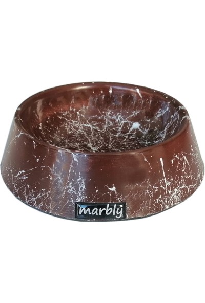 Nova Marbly Kahve Dalgalı Mermerit Köpek Mama Su Kabı 700 ml Nova Marbly Kahve Dalgalı Mermerit Köpek Mama Su Kabı 700 ml