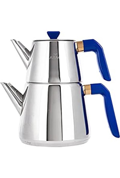 Evde Dekorum Evdedekorum Piramit Çaydanlık Takımı Medium Koyu Mavi Evde Dekorum Evdedekorum Piramit Çaydanlık Takımı Medium Koyu Mavi