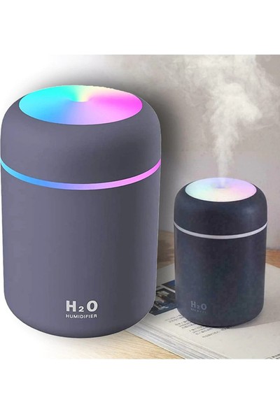 Ozmik Hava Nemlendirici USB Mini Su Difüzör LED Lamba Buhar Makinesi H20 Humidfer 300 ml Ozmik Hava Nemlendirici USB Mini Su Difüzör LED Lamba Buhar Makinesi H20 Humidfer 300 ml