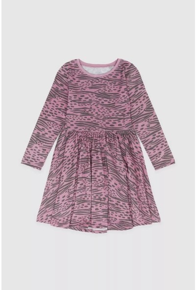 My Cutie Pie Zebra Desenli Elbise