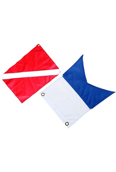 2pcs Boyutları Naylon Diver-Down Bayrağı, Tüp Dalış Bayrağı Işaretçisi Banner Kırmızı ve Mavi 2pcs Boyutları Naylon Diver-Down Bayrağı, Tüp Dalış Bayrağı Işaretçisi Banner Kırmızı ve Mavi