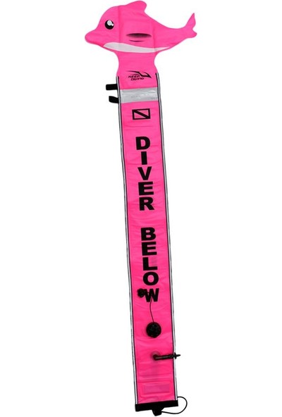 Scuba Dalış Şamandıra Marker Emniyet Dişli D Halkası Roseo Yunus 5ft ile Scuba Dalış Şamandıra Marker Emniyet Dişli D Halkası Roseo Yunus 5ft ile