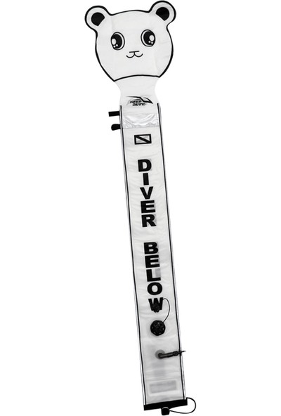Scuba Dalış Şamandıra Marker Güvenlik Dişli D Yüzük Beyaz Panda 5ft Scuba Dalış Şamandıra Marker Güvenlik Dişli D Yüzük Beyaz Panda 5ft