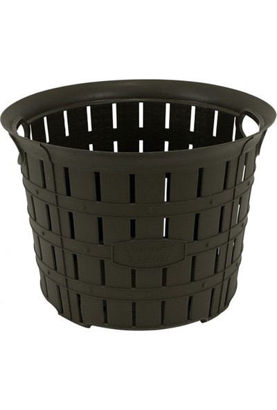 Eminhome Plastik Çamaşır Sepeti Bambu Yuvarlak Eminhome Plastik Çamaşır Sepeti Bambu Yuvarlak