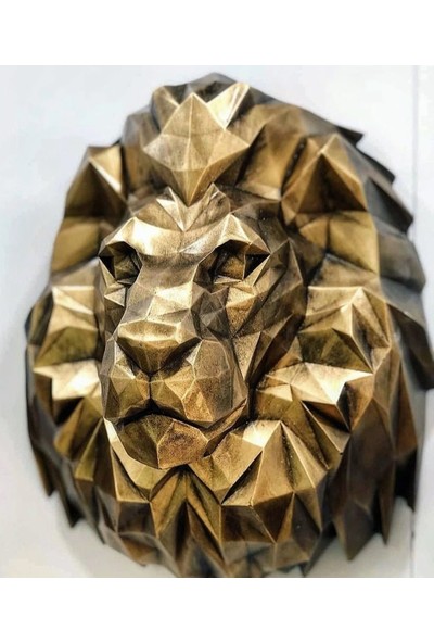 Be Art You Kübik Aslan Kafası Duvar Heykeli Be Art You Kübik Aslan Kafası Duvar Heykeli