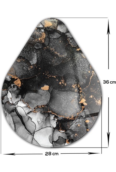 Decorita Cam Kesme Tahtası - Cam Kesme Tablası | Damla Serisi - 4 | 28 cm x 36 cm