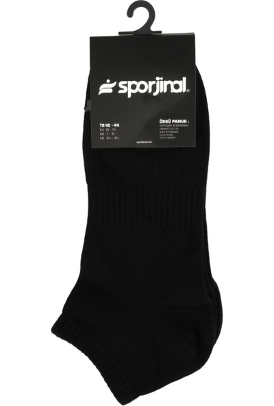 Sporjinal Erkek 3'lü Siyah Çorap (SP9122)