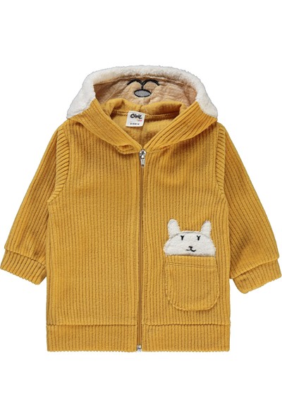 Civil Baby Erkek Bebek Kapüşonlu Hırka 9-18 Ay Hardal Civil Baby Erkek Bebek Kapüşonlu Hırka 9-18 Ay Hardal