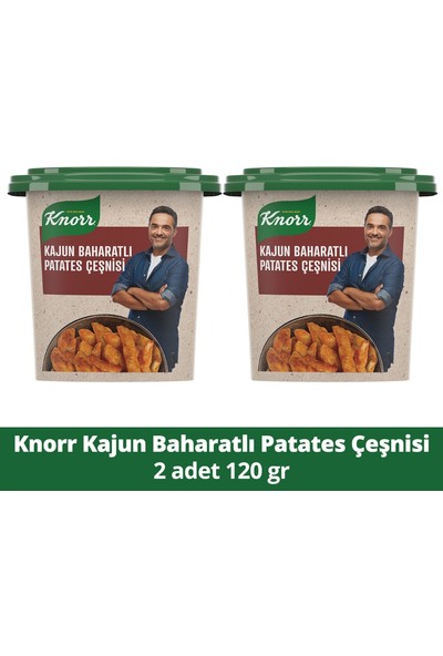 Knorr Çeşni Kajun Baharatlı Patates Fırında ve Kızartma 2 x 120 gr