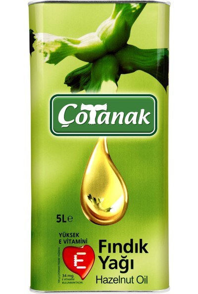 Çotanak Fındık Yağı 5 Lt