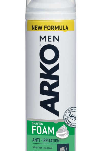 Arko Men Tıraş Köpüğü Tahriş Önleyici 200 ml Arko Men Tıraş Köpüğü Tahriş Önleyici 200 ml