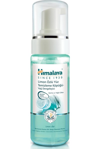 Himalaya Limon Özlü Yüz Temizleme Köpüğü Yağ Dengeleyici 150 ml Himalaya Limon Özlü Yüz Temizleme Köpüğü Yağ Dengeleyici 150 ml