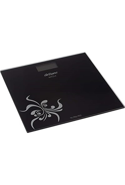 Arzum AR550 Sottile Dijital Cam Banyo Baskülü, Siyah