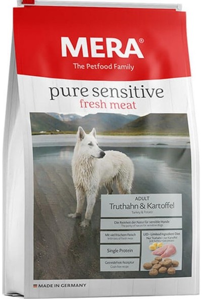 Mera Tahılsız Hindili Patatesli Köpek Maması 12,5 kg Merahindi12,5 Mera Tahılsız Hindili Patatesli Köpek Maması 12,5 kg Merahindi12,5