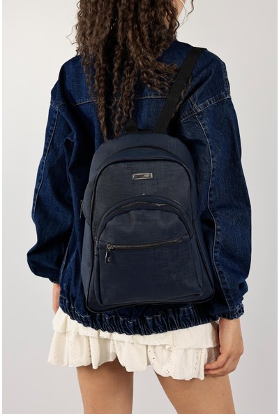 Moda Lacivert Kadın Sırt Çantası