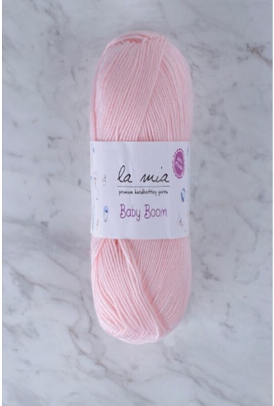 La Mia Baby Boom Açık Pembe El Örgü Ipi - 699