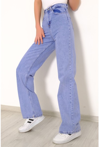 Tunç-Ay Palazzo Kot Pantolon Açıkmavi - 9661.925.