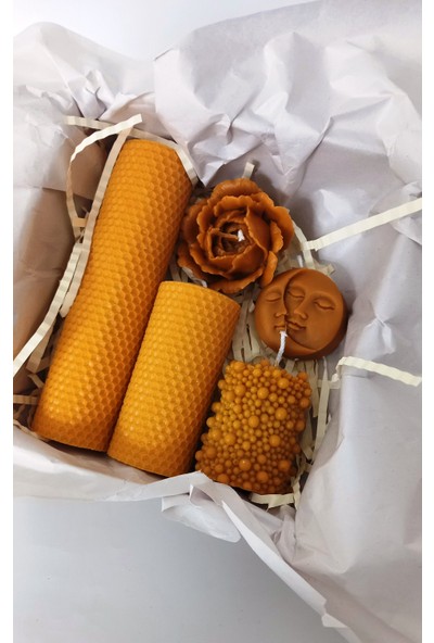 Petekoğlu Doğal Petek Balmumu Mum 5 Parça Sarma ve Dökme Büyük Mum Seti Beeswax Candle Petekoğlu Doğal Petek Balmumu Mum 5 Parça Sarma ve Dökme Büyük Mum Seti Beeswax Candle