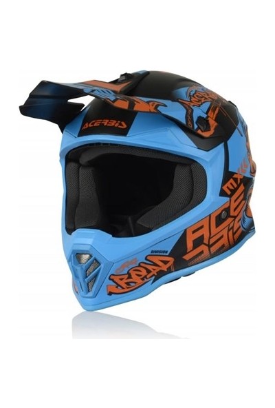 Acerbis Impact Steel Çocuk Kask Mavi Kırmızı Acerbis Impact Steel Çocuk Kask Mavi Kırmızı