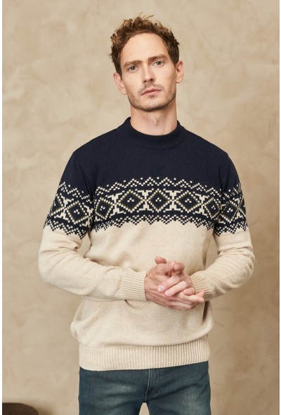 AC&Co / Altınyıldız Classics Standart Fit Normal Kesim Yarım Balıkçı Yaka Triko AC&Co / Altınyıldız Classics Standart Fit Normal Kesim Yarım Balıkçı Yaka Triko
