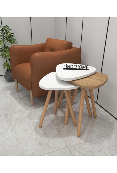 3lü Zigon Sehpa ve Salon Dekorasyonları