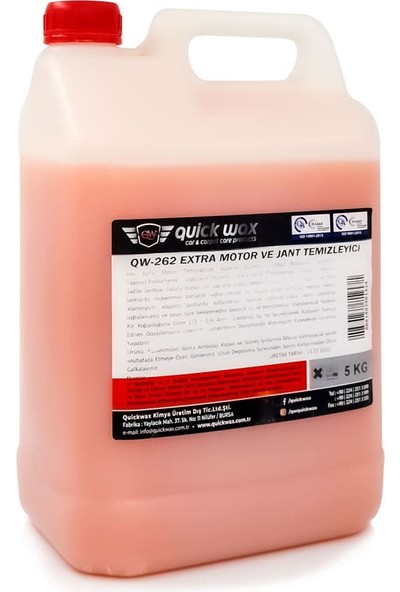 Quick Wax Ekstra Motor Jant Temizleyici 5kg Quick Wax Ekstra Motor Jant Temizleyici 5kg