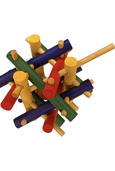 Asya Oyuncak 3D Ahşap Kilitli Puzzle Renkli Çubuklar Asya Oyuncak 3D Ahşap Kilitli Puzzle Renkli Çubuklar