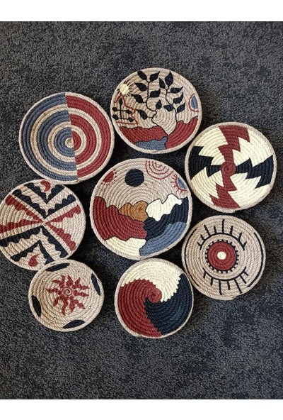 Atlas Home Art 8 Parça Duvar Tabağı Seti Atlas Home Art 8 Parça Duvar Tabağı Seti