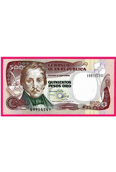 TK Kolombiya 1993 Yılı 500 Peso Çil TK Kolombiya 1993 Yılı 500 Peso Çil