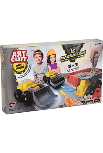 Art Craft 03727 Iş Makineleri Kum Seti 750 Gr, Çok Renkli Art Craft 03727 Iş Makineleri Kum Seti 750 Gr, Çok Renkli