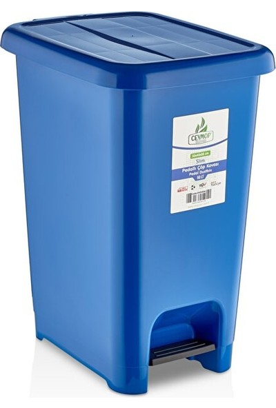 Ceymop Slim Pedallı Çöp Kovası Renkli (50 Lt)Ceymop Ceymop Slim Pedallı Çöp Kovası Renkli (50 Lt)Ceymop