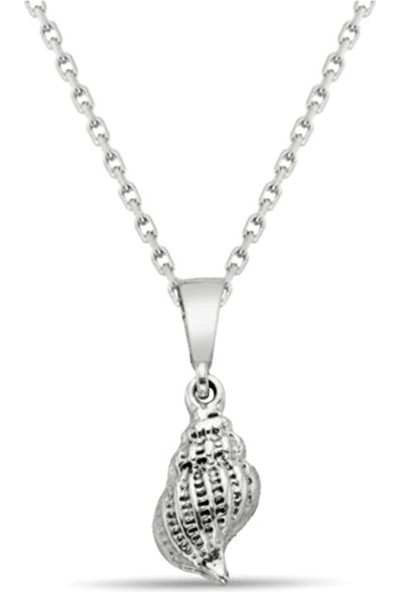 Kadın Gümüş Deniz Kabuğu Kolye Adaro