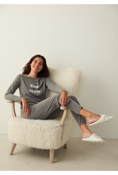 Penti Base Fine Apple Pantolon Pijama Takımı