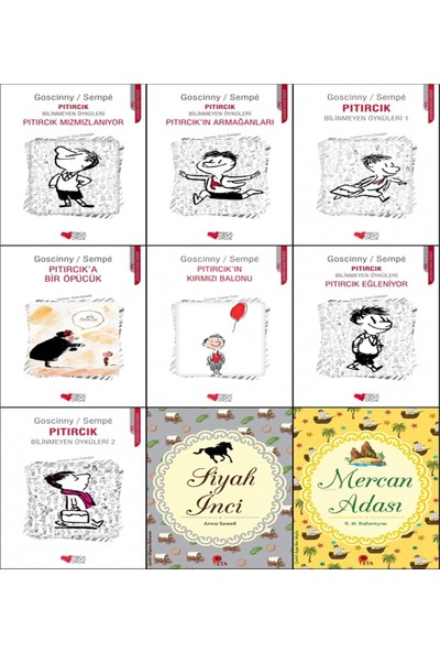 Pıtırcık Bilinmeyen Öyküler Serisi 7 Kitap + Mercan Adası ve Siyah Inci Hediye Pıtırcık Bilinmeyen Öyküler Serisi 7 Kitap + Mercan Adası ve Siyah Inci Hediye