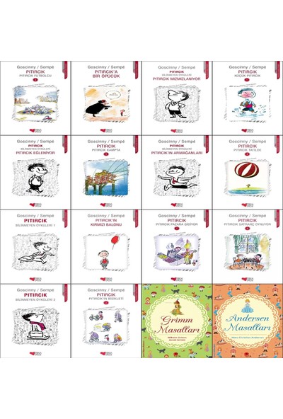 Pıtırcık Serisi Tam Set (14 Kitap) + Grimm ve Andersen Masalları Hediye (Rene Goscinny - Jean Jacques Sempe / Can Çocuk) Pıtırcık Serisi Tam Set (14 Kitap) + Grimm ve Andersen Masalları Hediye (Rene Goscinny - Jean Jacques Sempe / Can Çocuk)