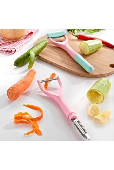 Sinerji Shop Eminhome Çift Başlıklı Plastik Sebze Soyacak Sinerji Shop Eminhome Çift Başlıklı Plastik Sebze Soyacak