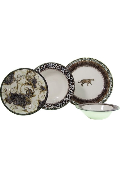 Mondecor 6 Kişilik 24 Parça Porselen Yemek Takımı - Leo Mondecor 6 Kişilik 24 Parça Porselen Yemek Takımı - Leo