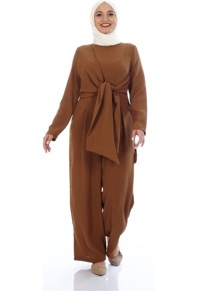 Orwa Official Rylo - Önden Bağlamalı Tulum Camel