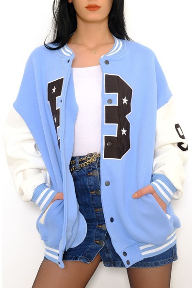 Vicuna Nakışlı Kolej Ceket Bebemavi Vicuna Nakışlı Kolej Ceket Bebemavi