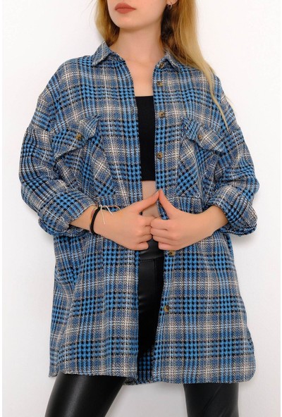 Vicuna Çift Cepli Oduncu Gömlek Mavisiyah Vicuna Çift Cepli Oduncu Gömlek Mavisiyah