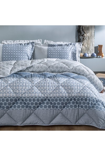 Yataş Bedding Malin Çift Kişilik Uyku Seti - Mavi Yataş Bedding Malin Çift Kişilik Uyku Seti - Mavi