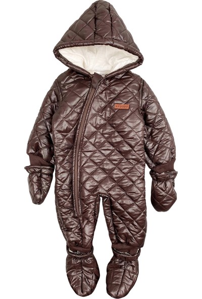 Aydodo Kapüşonlu Patikli Kapitone Kozmonot Bebek Tulum Kahve Aydodo Kapüşonlu Patikli Kapitone Kozmonot Bebek Tulum Kahve