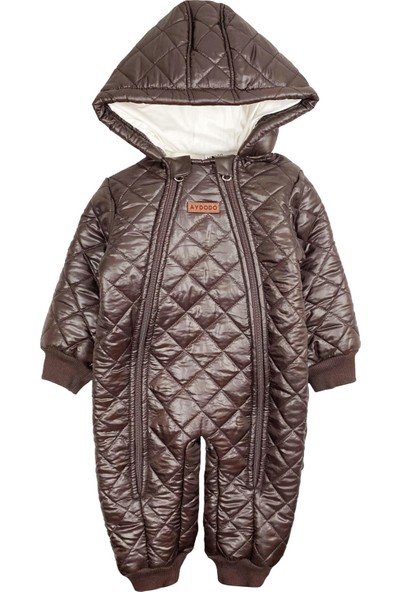 Aydodo Kapüşonlu Kapitone Kozmonot Bebek Tulum Kahve Aydodo Kapüşonlu Kapitone Kozmonot Bebek Tulum Kahve